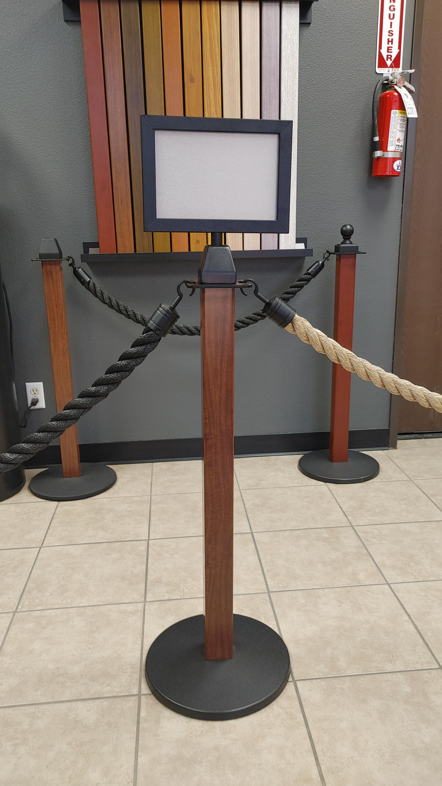 Brown Wood Stanchions - Stanchion Masters