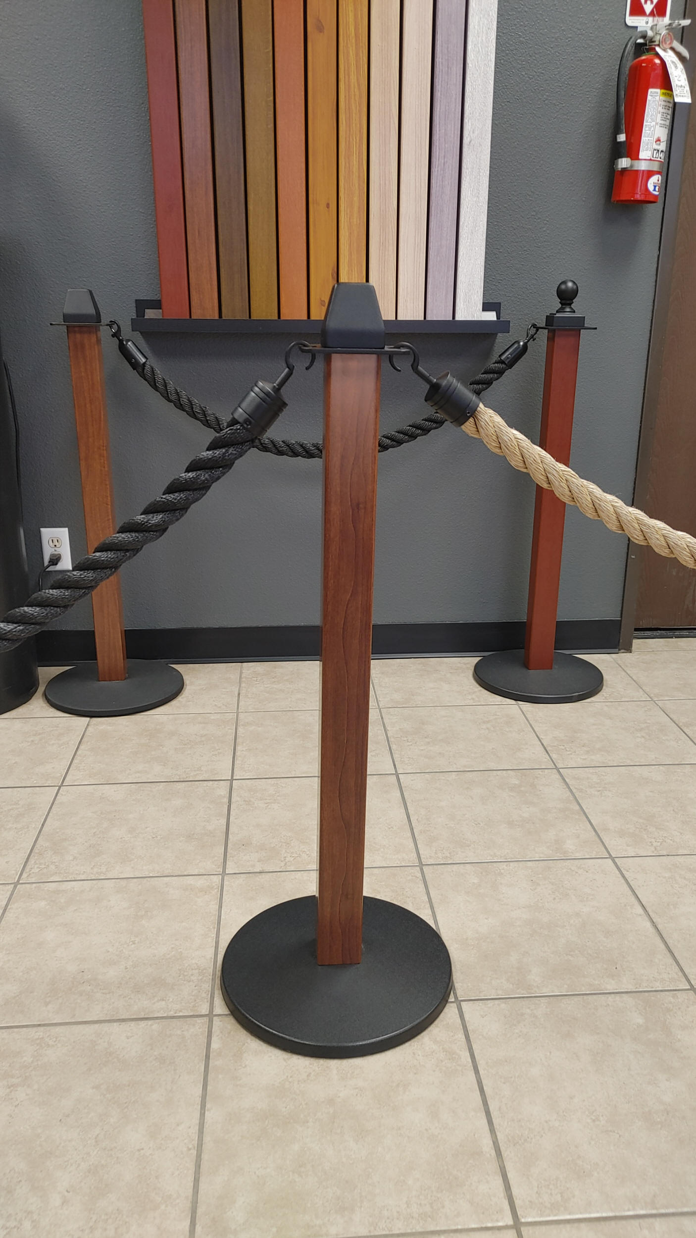 Brown Wood Stanchions - Stanchion Masters