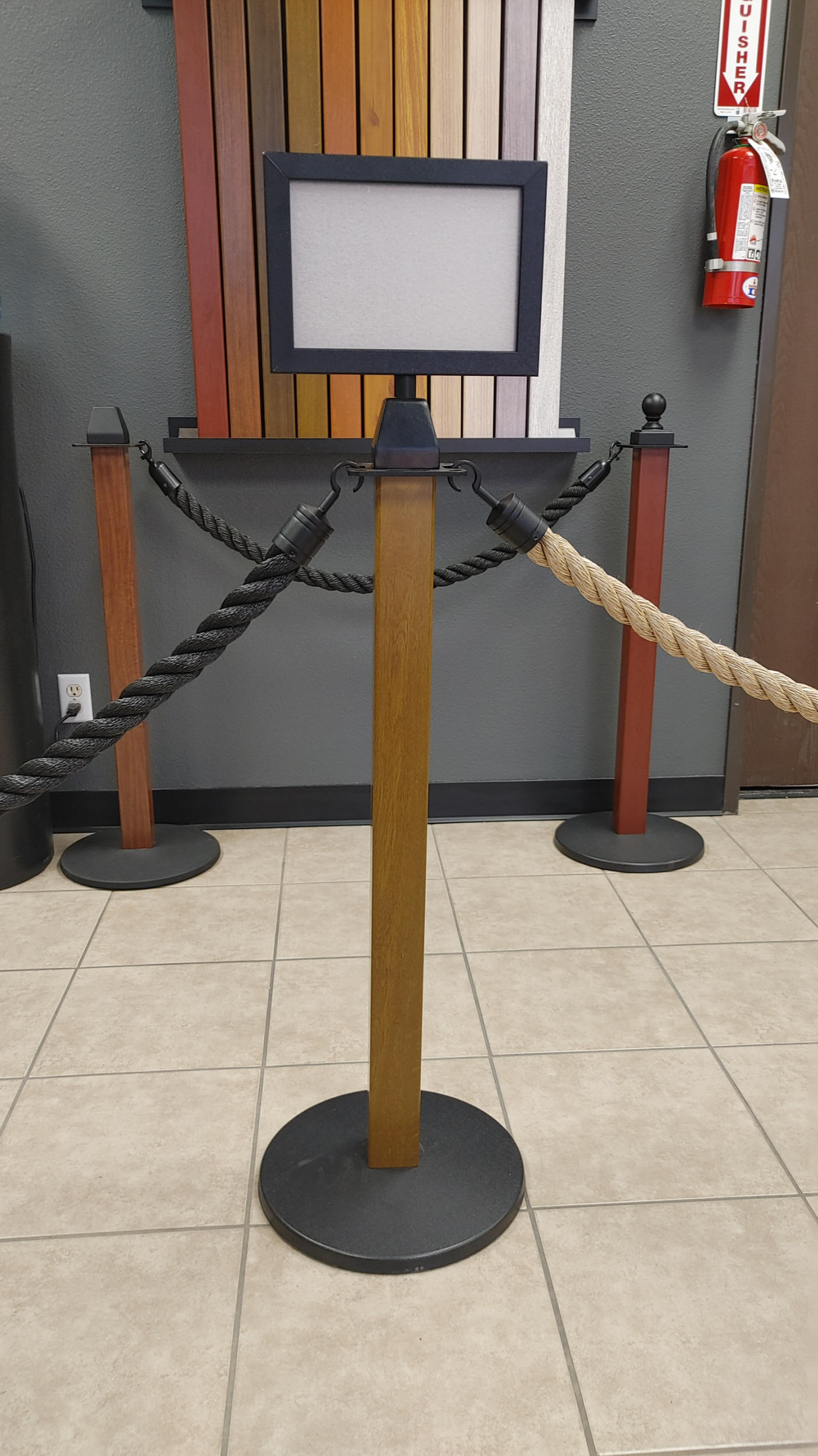 Golden Brown Wood Stanchions - Stanchion Masters