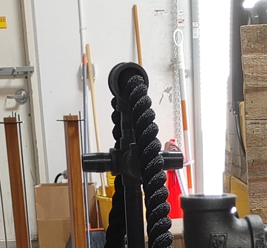 Black Pipe Stanchions for Commercial and Industrial Themed Decor