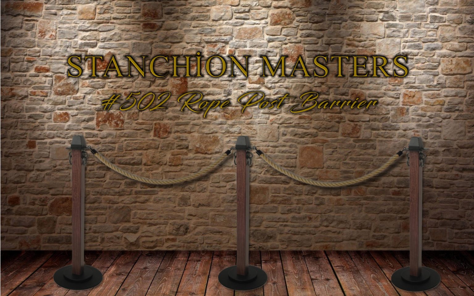 Post and Rope Stanchions Designed for Texas Cities and Parks