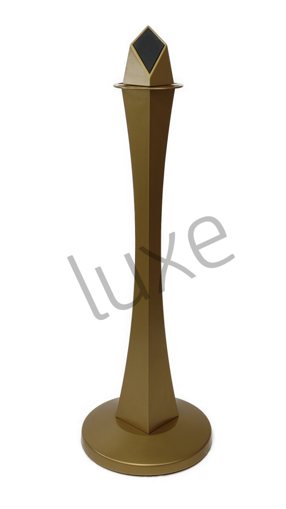 Polished Gold, Antique Gold Post and Rope Stanchions